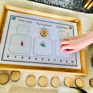 Maths, More One and One Less Activity Mats - Etsy