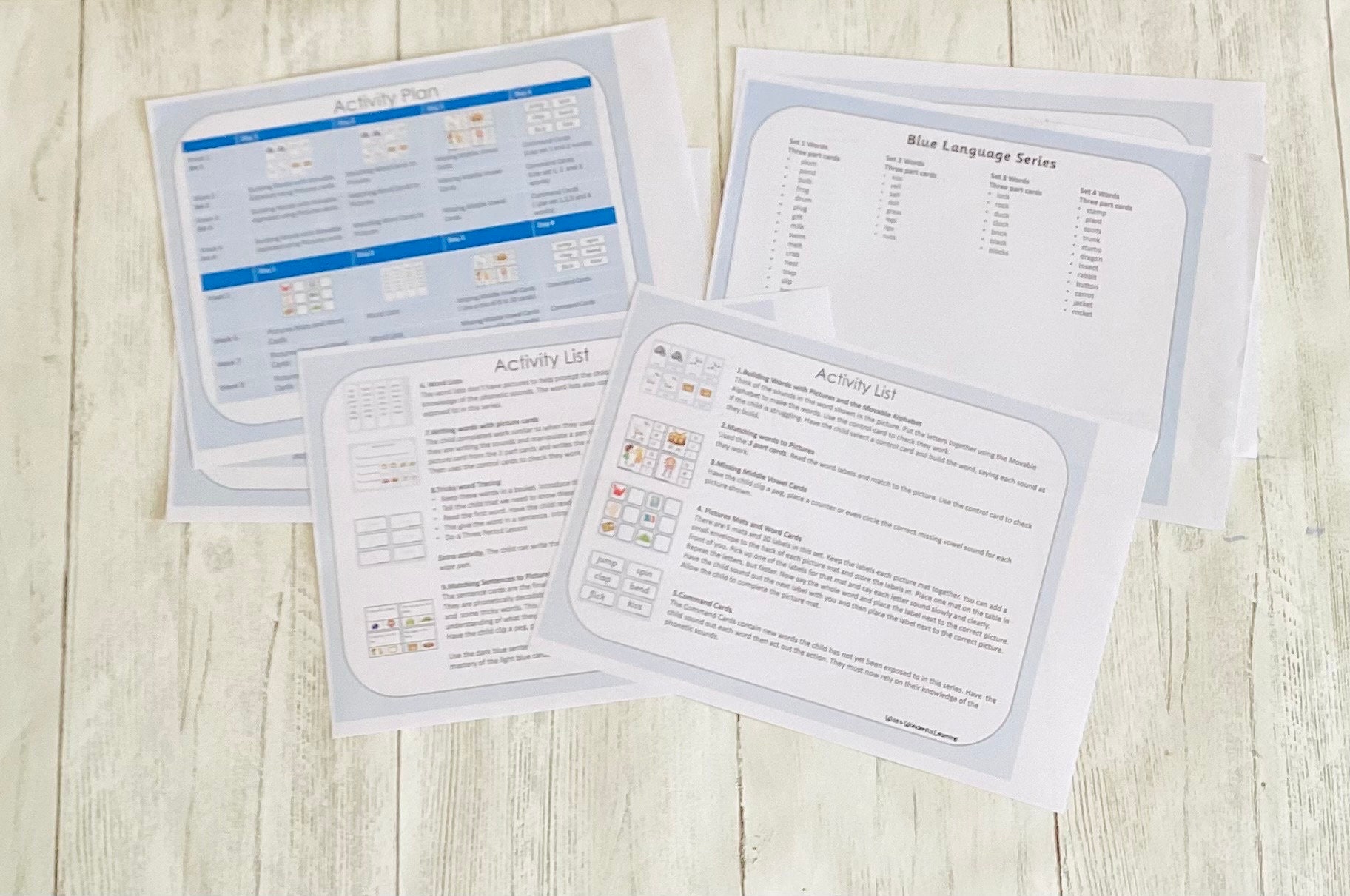 Montessori Blue Phonetic Language Series Bundle Phonics - Etsy