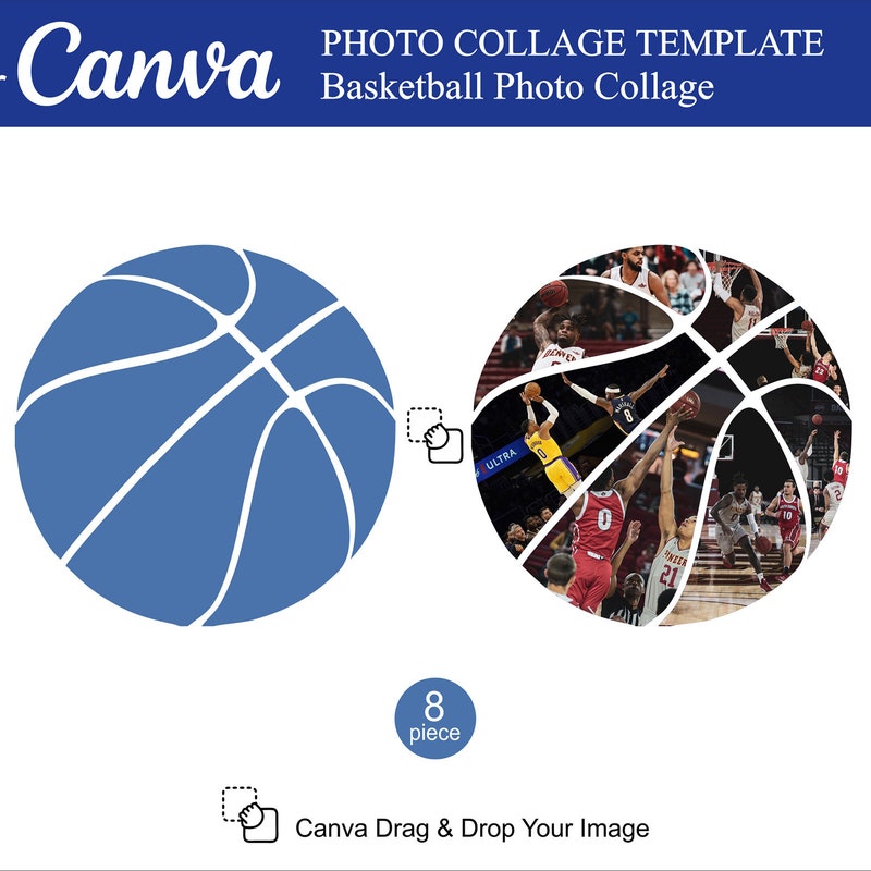 Basketball Template Canva - Etsy