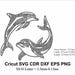 Rhinestone Dolphin Design SS10 Size Rhinestones Dolphin Template for ...
