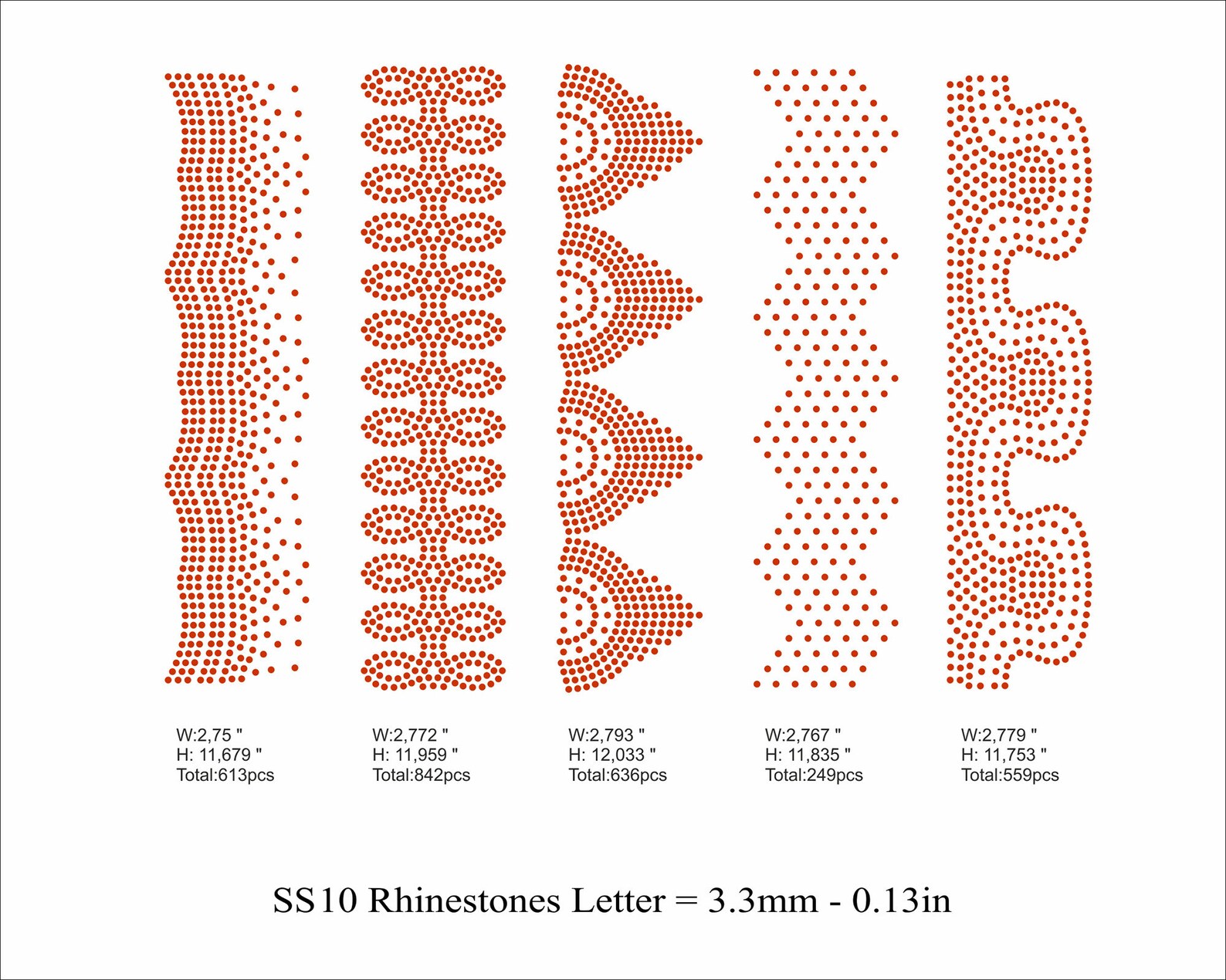 10 Cheer Bow Rhinestone Template 3inch Ribbon Rhinestone SS10 Ribbon ...