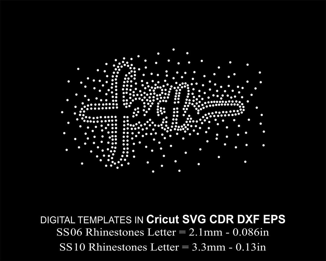 Faith Rhinestone Template Starburst Faith Scatter SS06 SS10 Faith ...