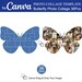 Canva Butterfly Photo Collage Templates 36 Pcs Inside Editable Canva ...
