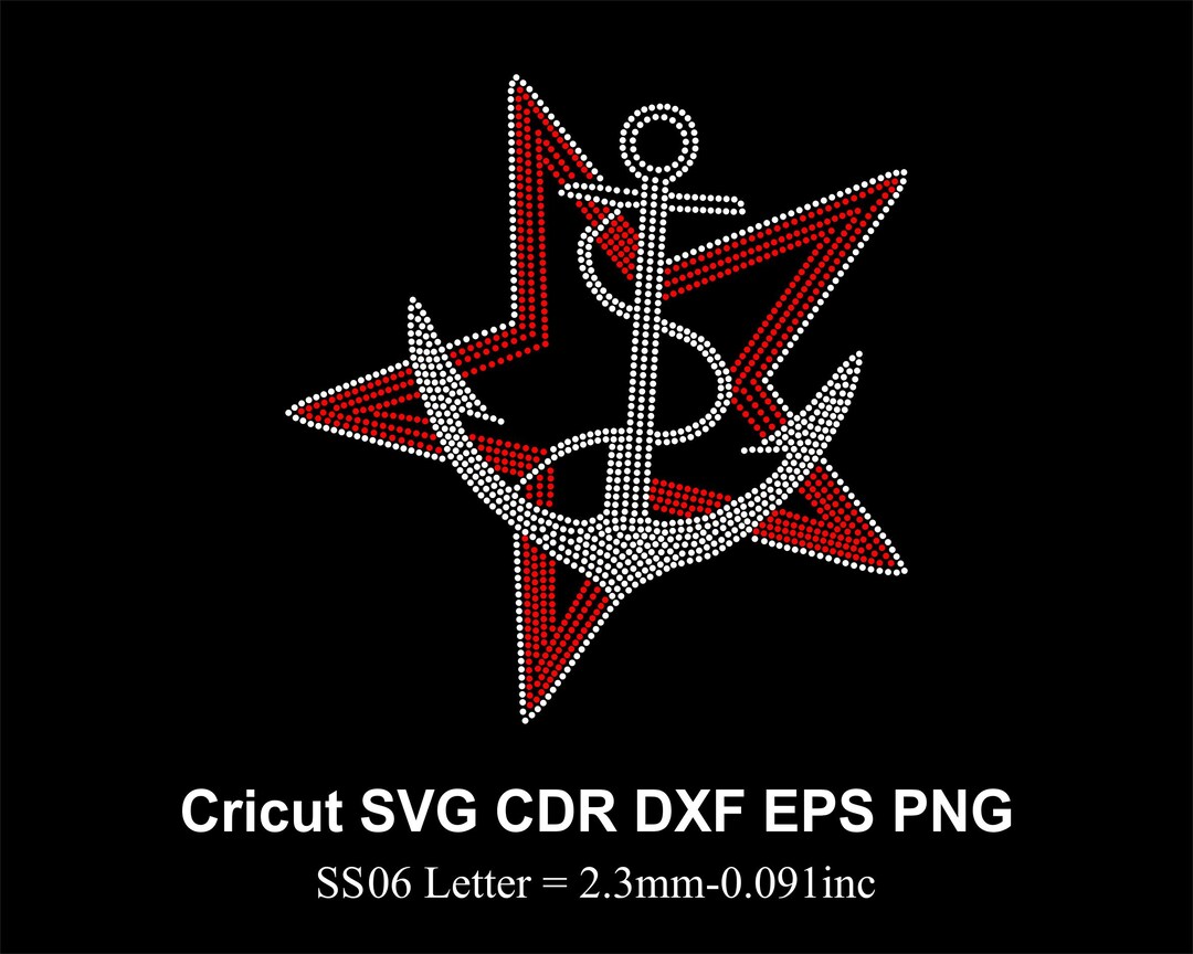Star Rhinestone Template Ss06 Size Stars Design Rhinestone Svg for ...