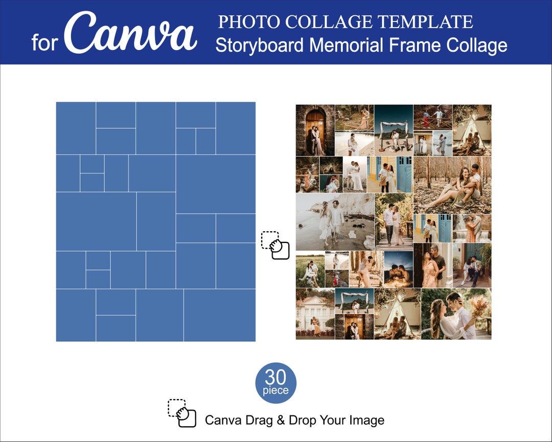 Canva Frames Templates 30 Pcs Inside Editable Canva for a Photo Collage ...
