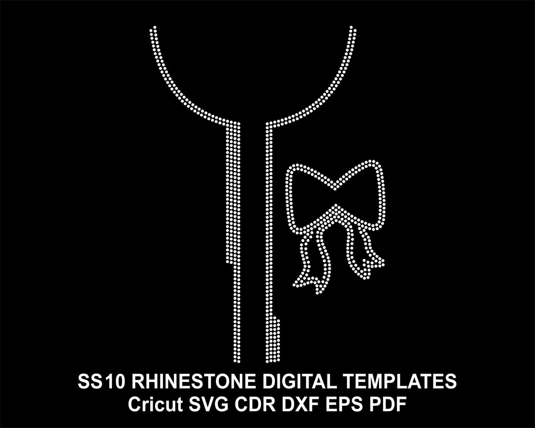 Neckline Rhinestone Template Necklace Rhinestone Collar Rhinestone SS10 ...