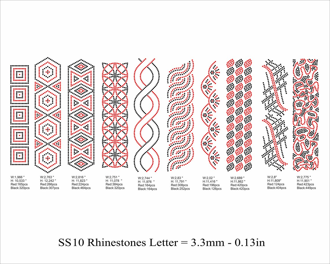 22 Design Bow Rhinestone Template Cheer Bow Color Ribbon Rhinestone ...