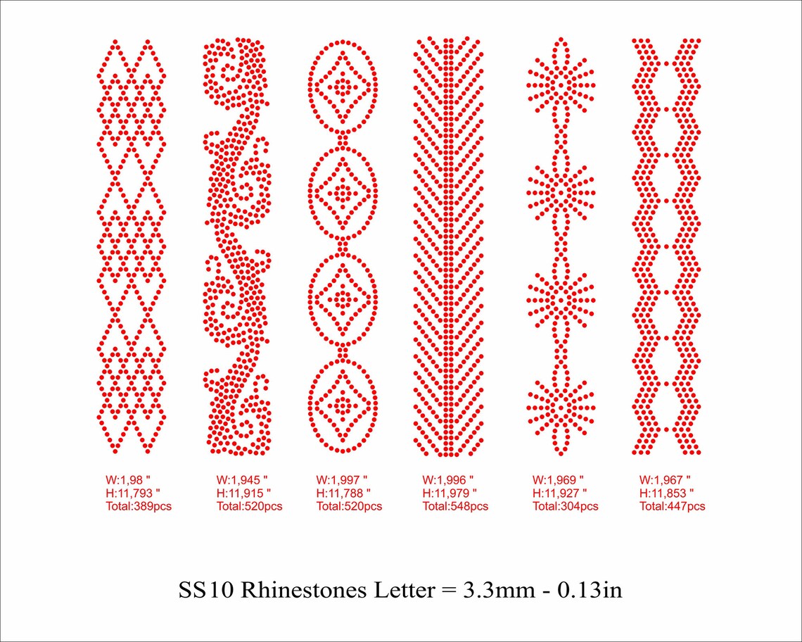 12 Cheer Bow Rhinestone Template 2inch Ribbon Rhinestone SS10 Ribbon ...