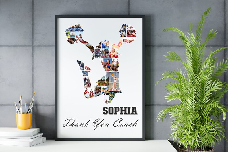 Canva Cheer Girl Photo Collage Templates 30 Pcs Inside Editable Canva ...
