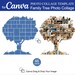 Canva Family Tree Photo Collage Templates 46 Pcs Inside Editable Canva ...