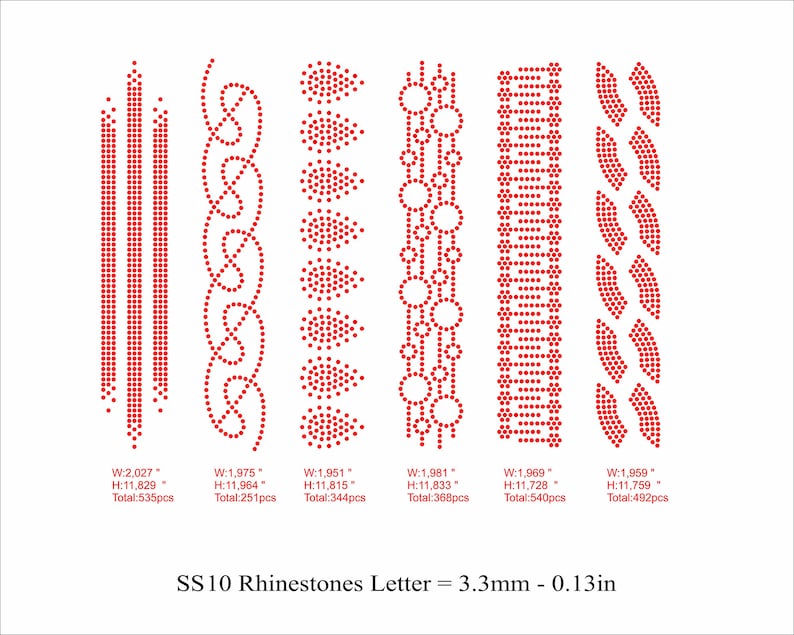 12 Cheer Bow Rhinestone Template 2inch Ribbon Rhinestone SS10 Ribbon ...