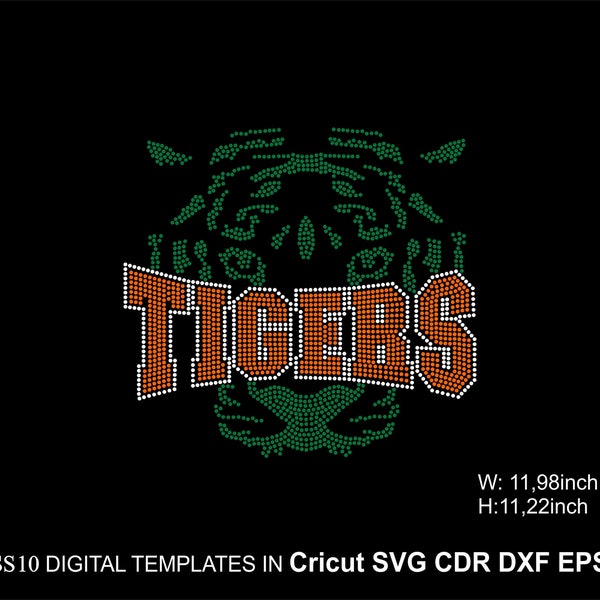 Rhinestone Tiger - Etsy