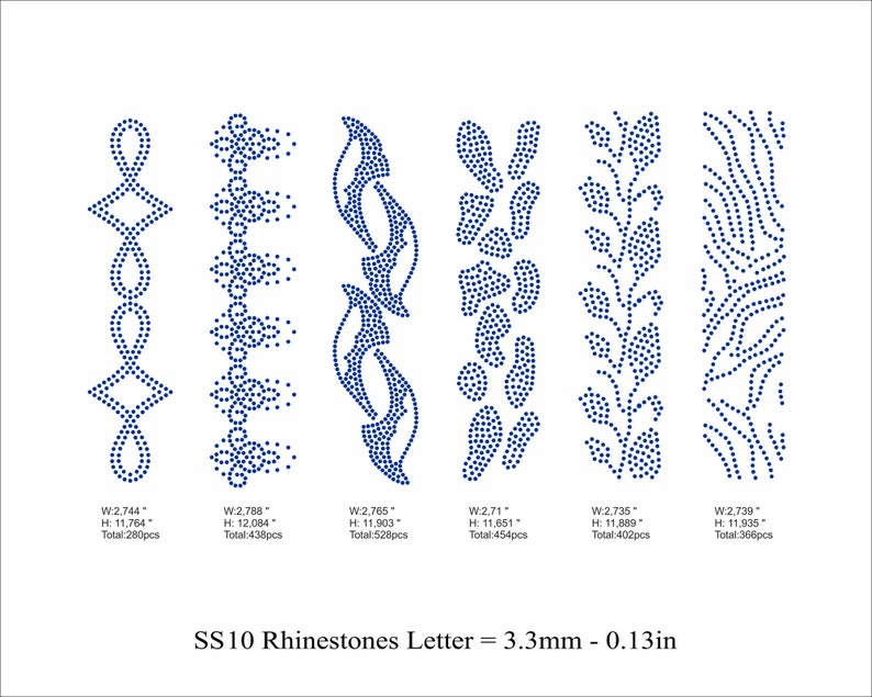 12 Cheer Bow Rhinestone Template 3inch Ribbon Rhinestone SS10 Ribbon ...