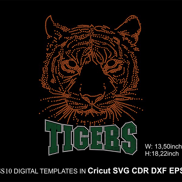 Rhinestone Tiger - Etsy