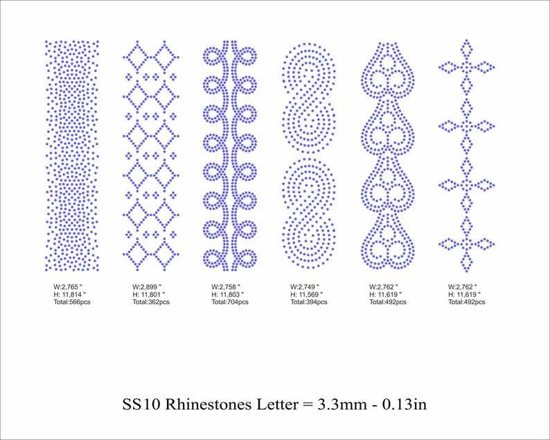 12 Cheer Bow Rhinestone Template 3inch Ribbon Rhinestone SS10 Ribbon ...