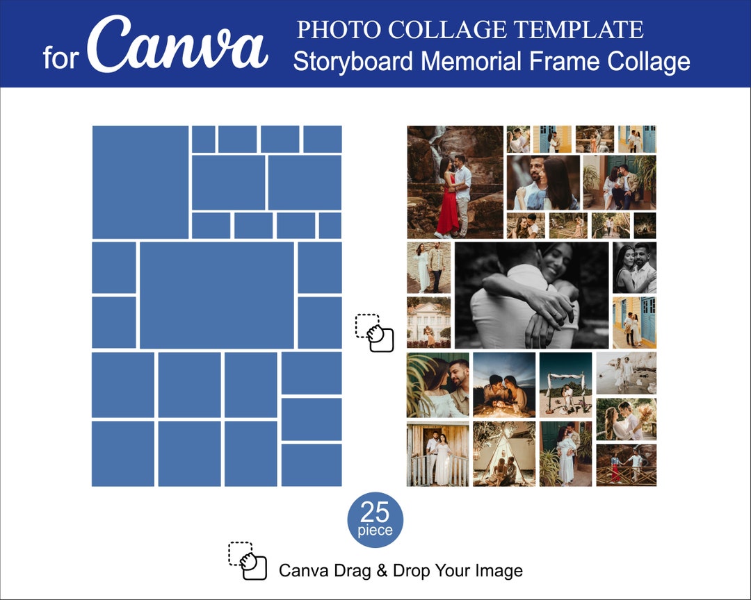 Canva Frames Templates 25pcs Inside Editable Canva for a Photo Collage ...