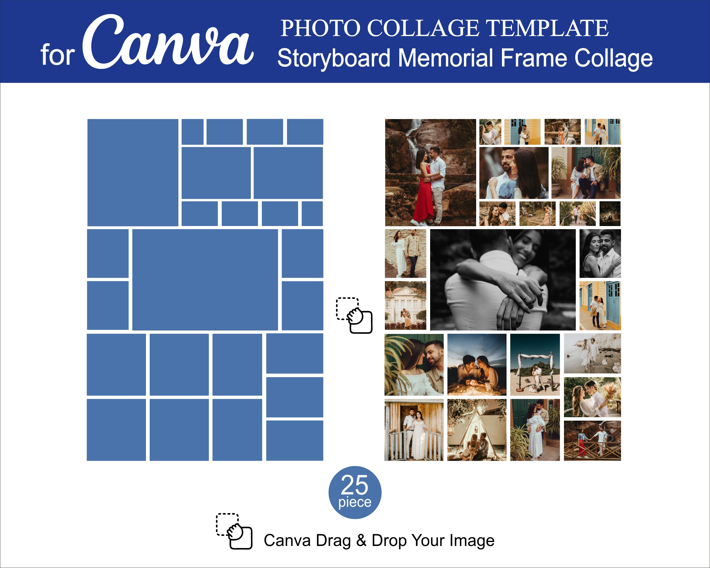 Canva Frames Templates 25pcs Inside Editable Canva for a Photo Collage ...