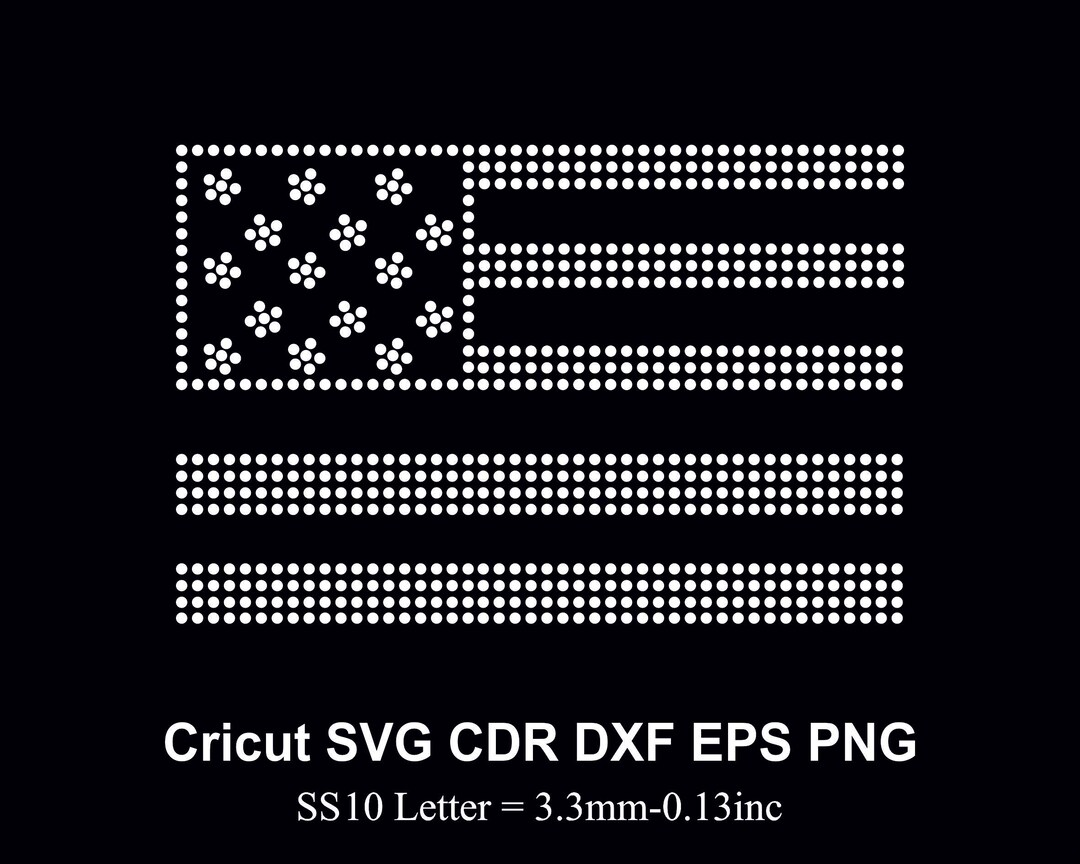 Rhinestone Us Flag Design Rhinestones Template Flag Design SS10 Size ...