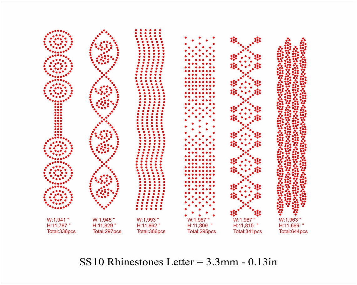 12 Cheer Bow Rhinestone Template 2inch Ribbon Rhinestone SS10 Ribbon ...