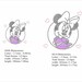 Rhinestone Minnie Rhinestone 3color Template Mause Rhinestone SS06 SS10 ...