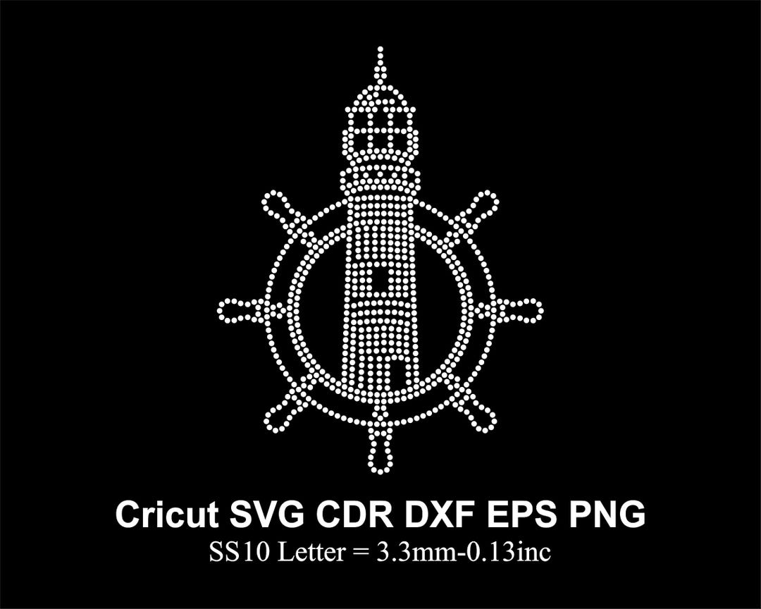Rhinestone Lighthouse Rudder Design SS10 Size Rhinestones Lighthouse ...