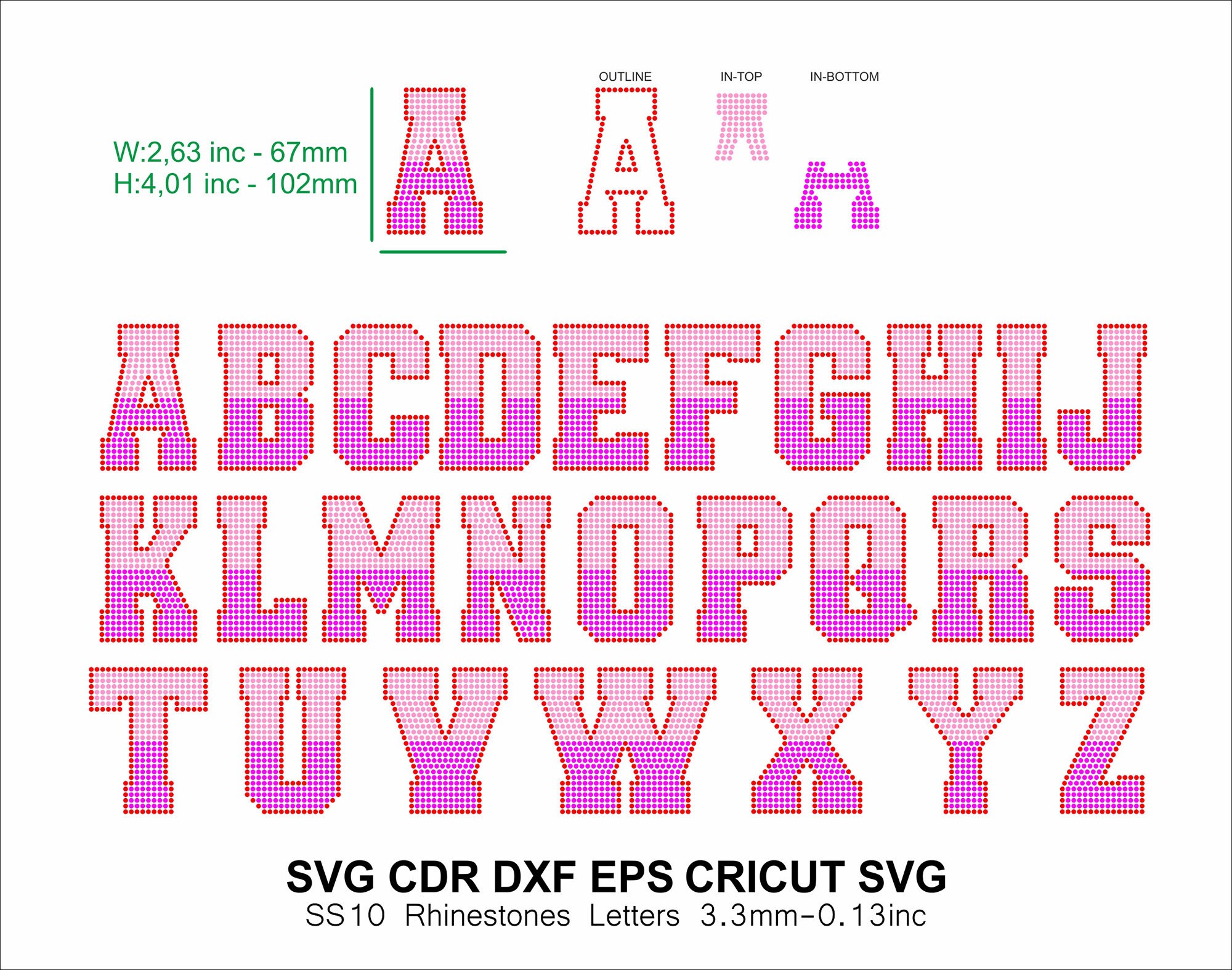 Rhinestone Letters College Alphabet Varsity Font Three Colors ...