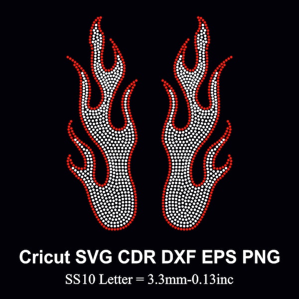 Rhinestone Flame - Etsy