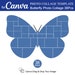 Canva Butterfly Photo Collage Templates 36 Pcs Inside Editable Canva ...