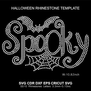 Spooky Rhinestone Halloween Rhinestone Template Spooky Rhinestones SS10 ...