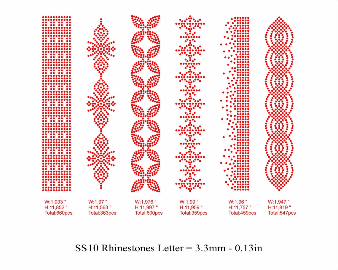 12 Cheer Bow Rhinestone Template 2inch Ribbon Rhinestone SS10 Ribbon ...