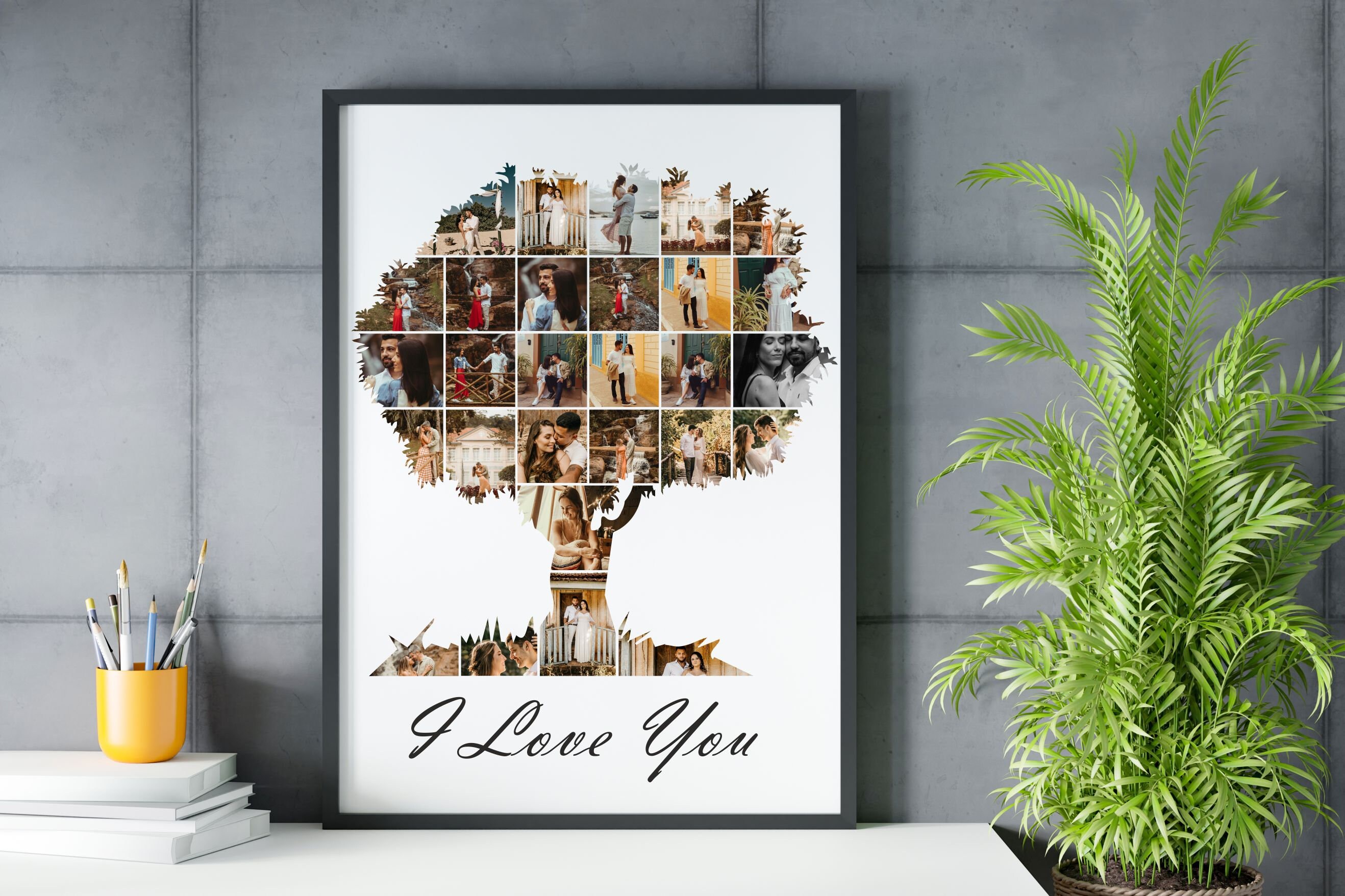 Canva Family Tree Photo Collage Templates 28 Pcs Inside Editable Canva ...