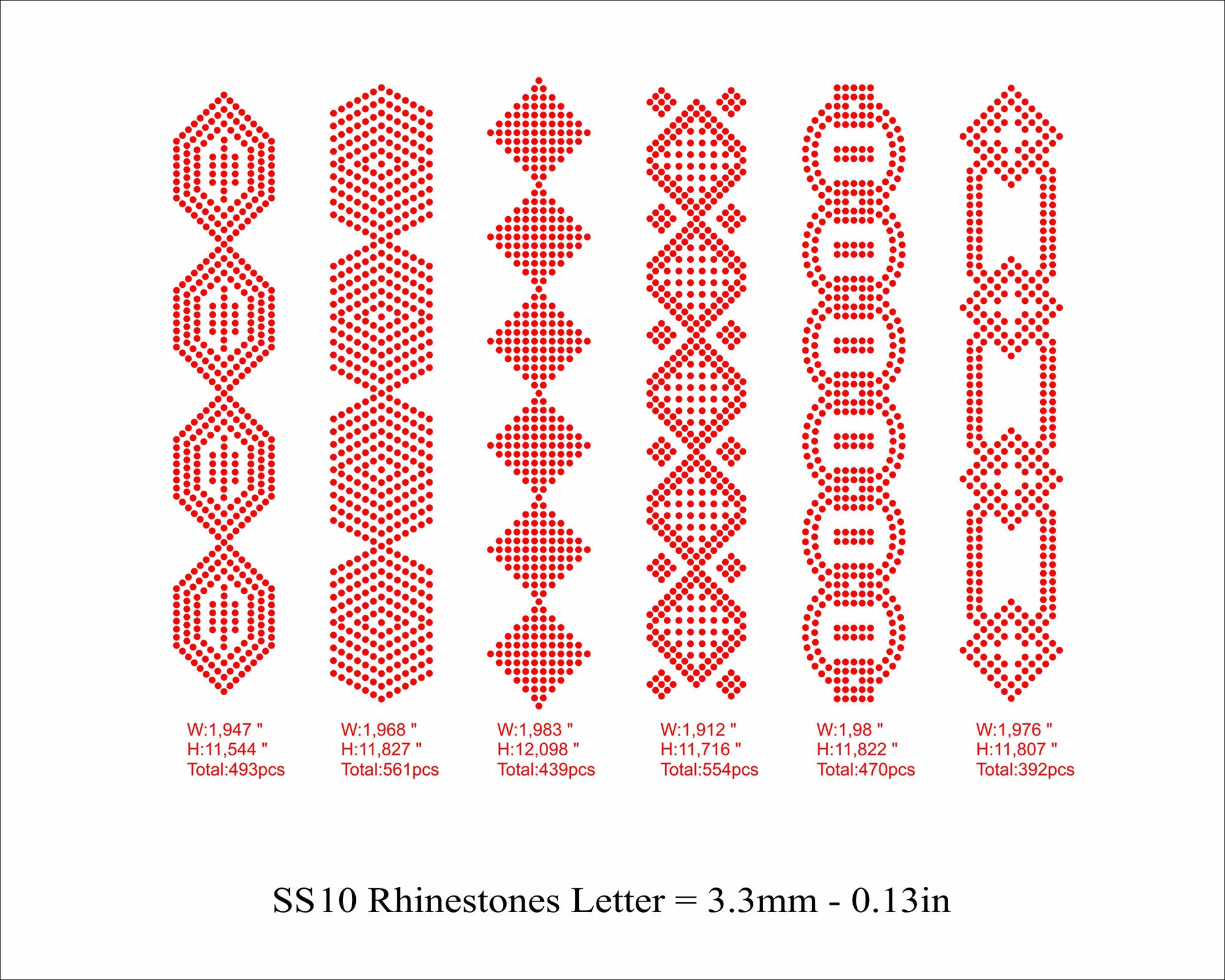 12 Cheer Bow Rhinestone Template 2inch Ribbon Rhinestone SS10 Ribbon ...