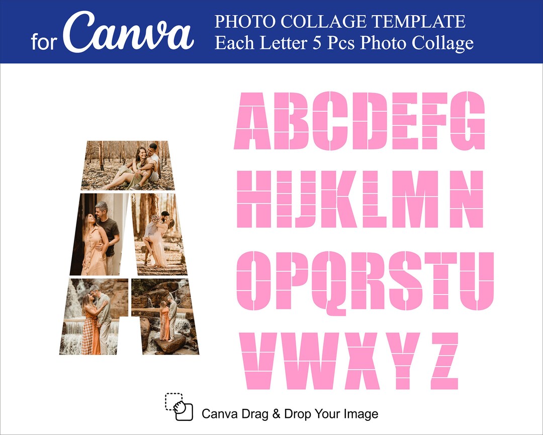 Canva Letters Photo Collage 5 Pcs Inside Photo Collage Canva Canva ...