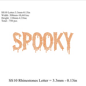 Spooky Rhinestone Halloween Rhinestone Template Spooky Rhinestones SS10 ...