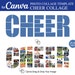 Rhinestone Font CHEER College Alphabet Varsity Sport Letters SS10 ...