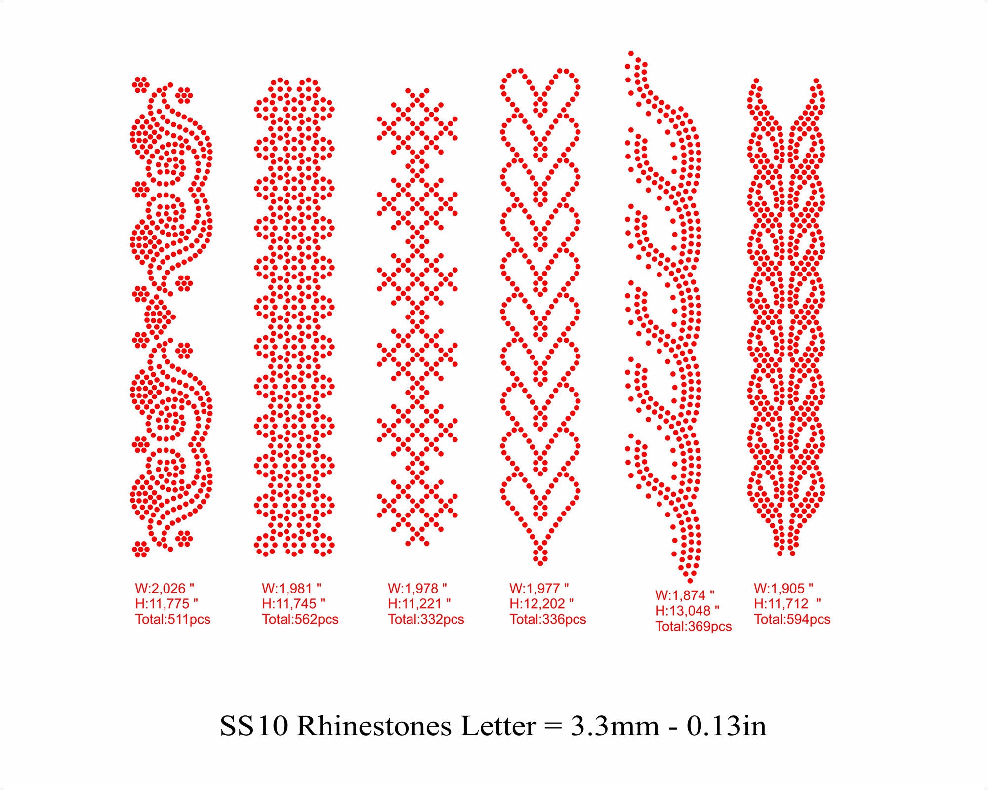 12 Cheer Bow Rhinestone Template 2inch Ribbon Rhinestone SS10 Ribbon ...