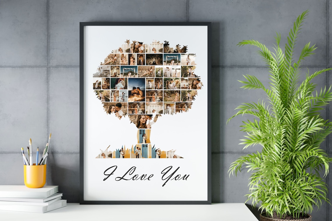 Canva Family Tree Photo Collage Templates 46 Pcs Inside Editable Canva ...