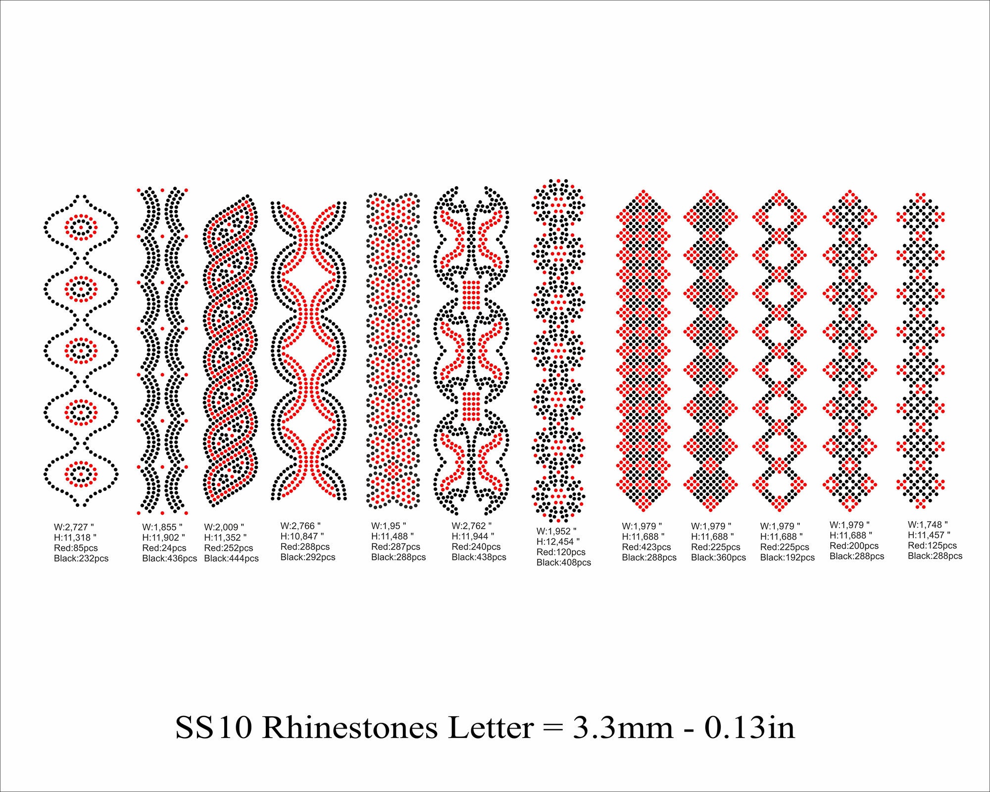 22 Design Bow Rhinestone Template Cheer Bow Color Ribbon Rhinestone ...