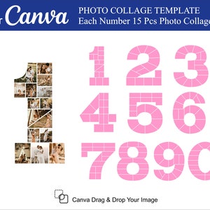 Canva Numbers Photo Collage 15pcs Inside Photo Collage Canva Canva ...