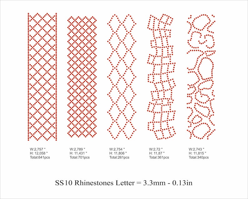 10 Cheer Bow Rhinestone Template 3inch Ribbon Rhinestone SS10 Ribbon ...