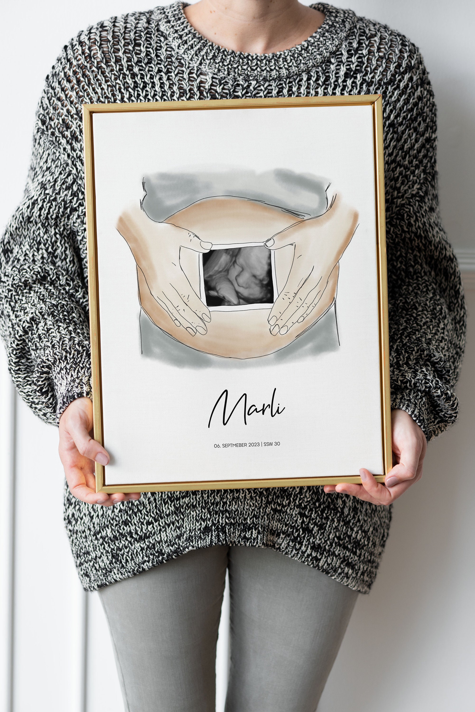 PRINTABLE Ultrasound Poster Echo First Memory for Pregnant - Etsy