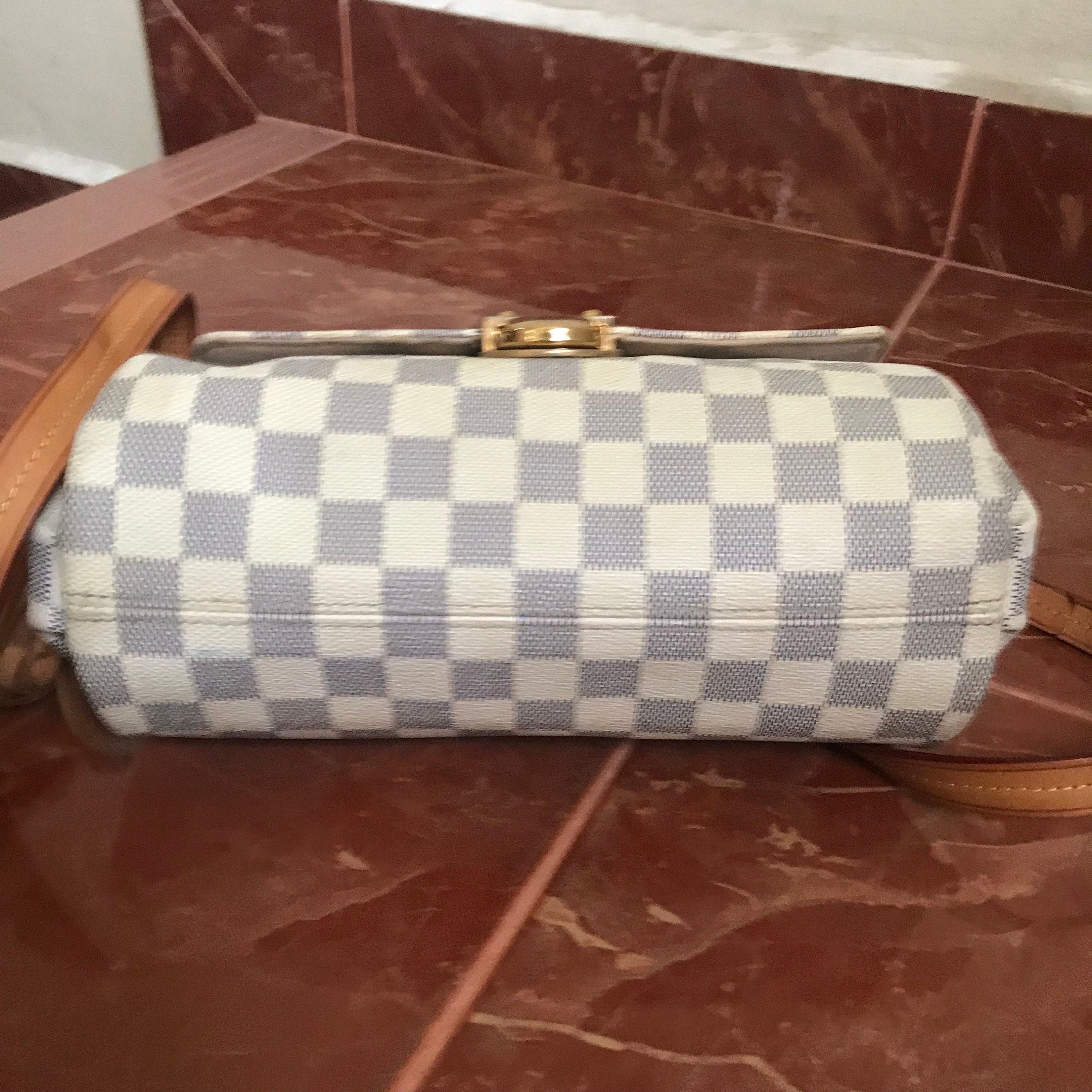 Louis Vuitton Croisette Damier Azur MM Monogram Handbag Bag - Etsy