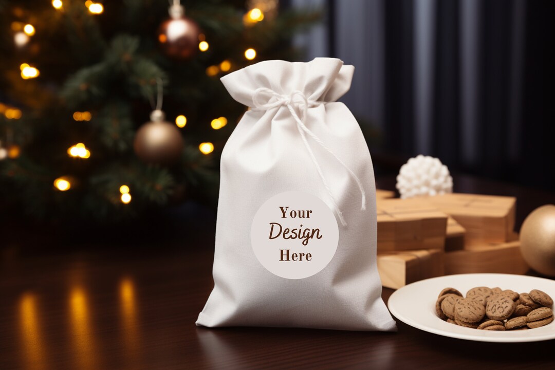 Gift Tag Sticker Mockup | Sticker Mockup for Christmas Holidays ...