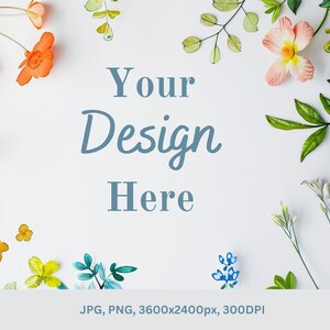 Easter Background Mockup| Flat Lay Background Mockup | Easter Pastel ...