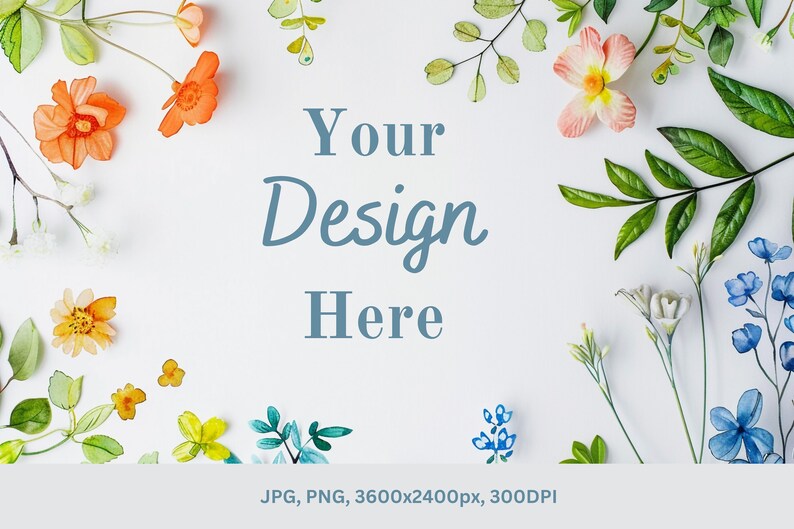 Easter Background Mockup| Flat Lay Background Mockup | Easter Pastel ...
