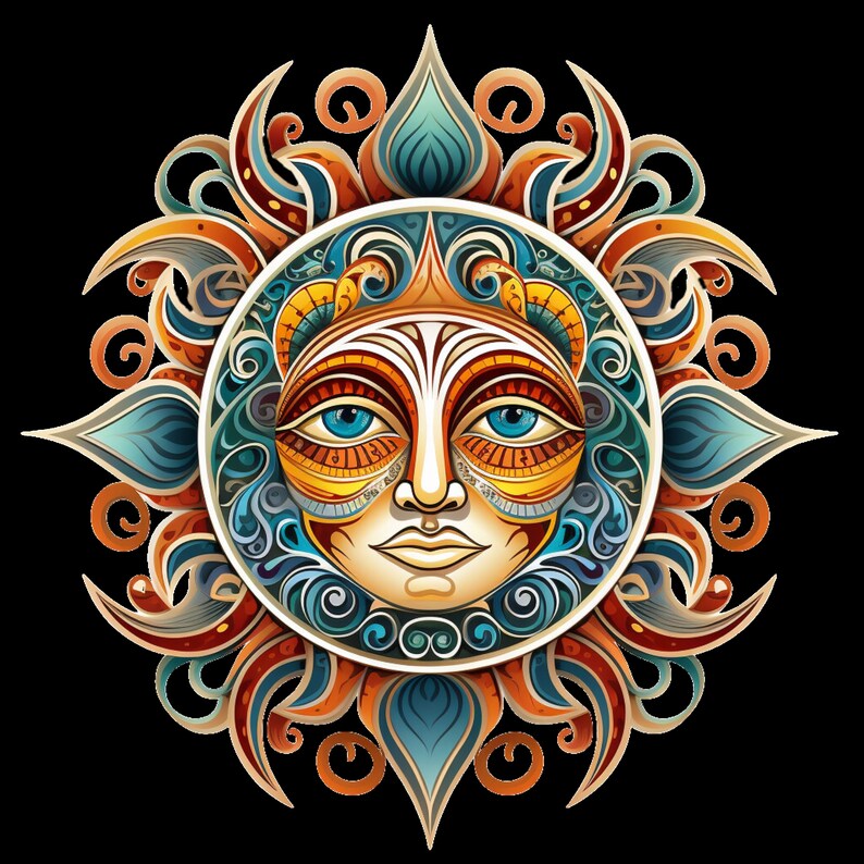 Sun Designs PNG, Digital Paper, Commercial Use, Backgrounds, İnstant ...