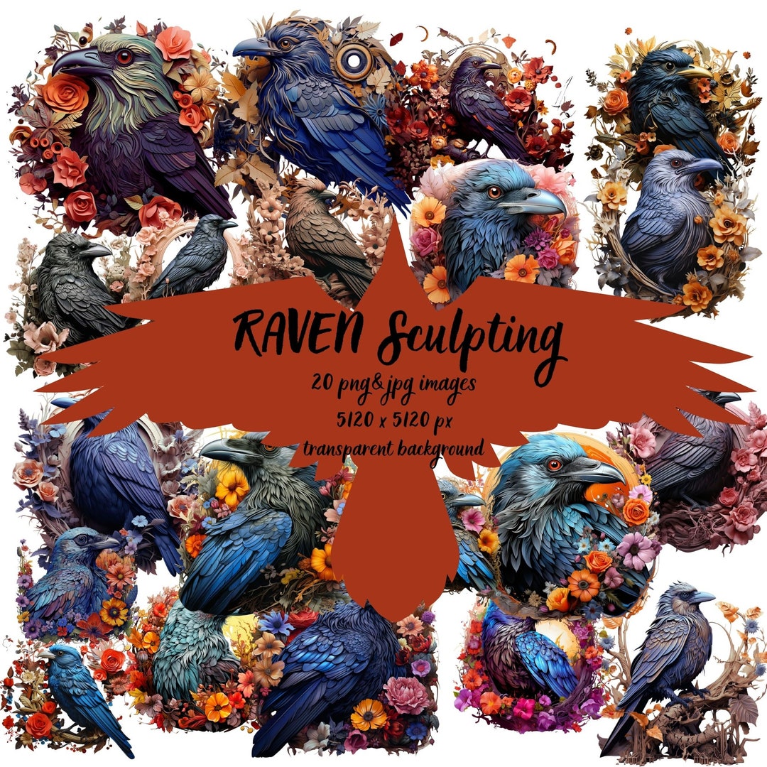 Raven Designs PNG Digital Paper Commercial Use - Etsy