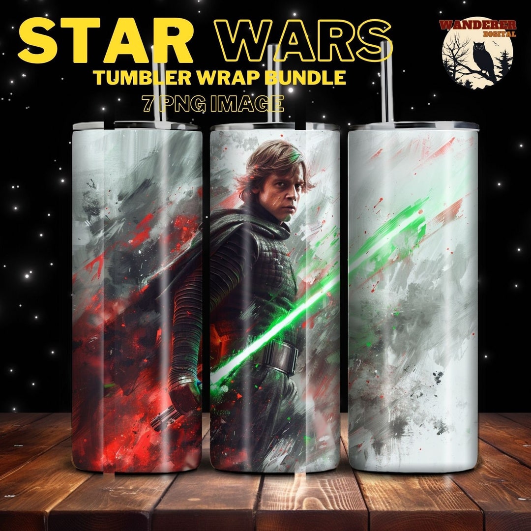 Star Wars 20oz Skinny Straight/tapered Bundle Wrap, 7 Sublimate Png ...