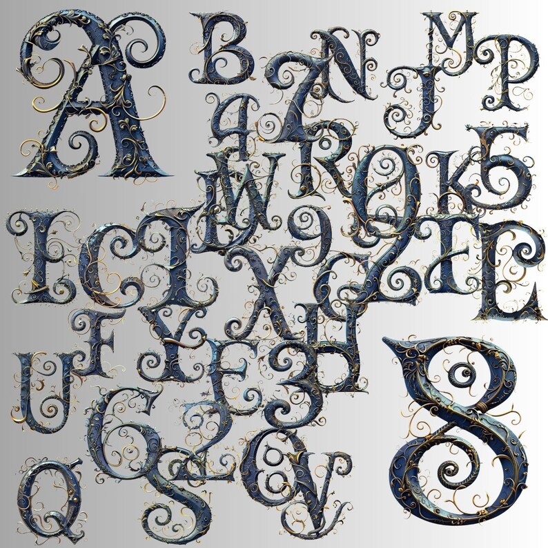 Arabesque Style Alphabet, PNG Clipart, Fantasy Letter Design ...