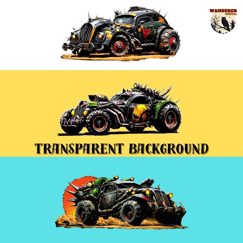 Sci-fi Hot Rod Mug Wrap Bundle - 11oz/15oz Mug Template - Automotive ...